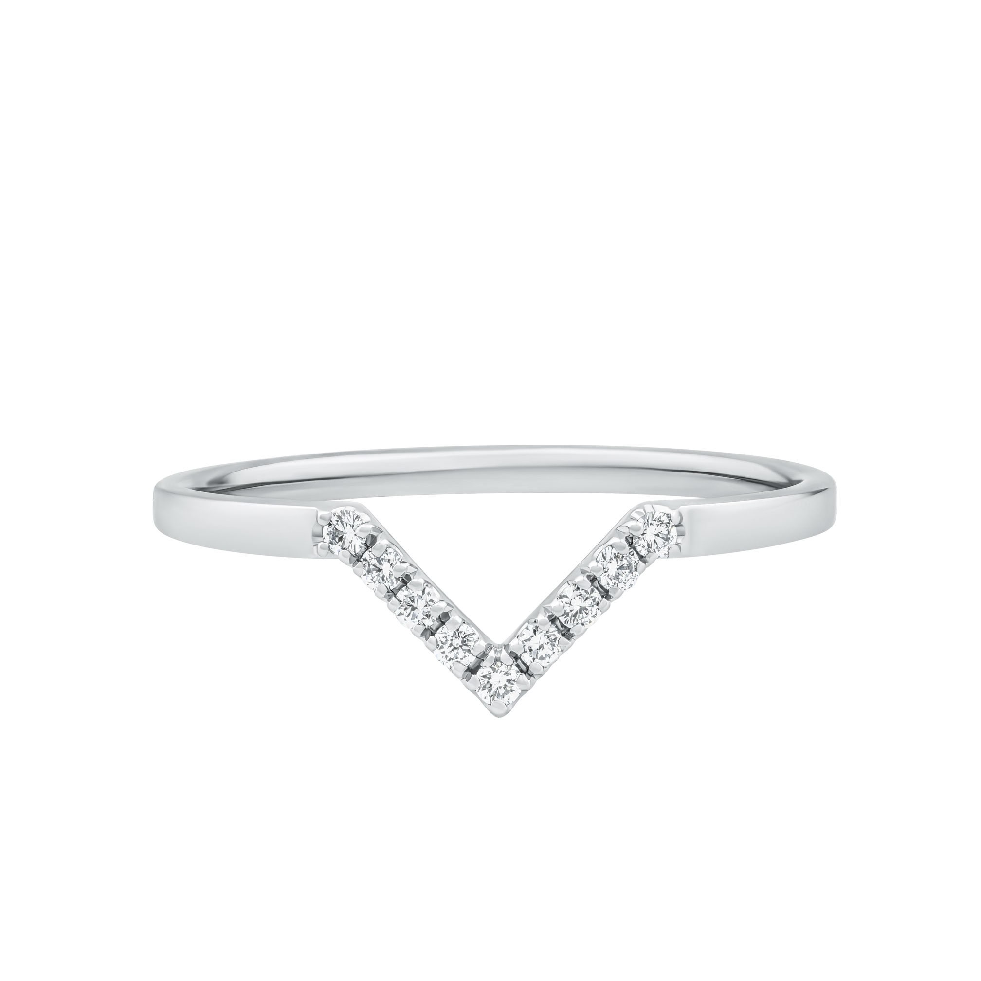 Chevron Ring Triangle Diamond Ring Chevron Midi Ring Modern | Etsy