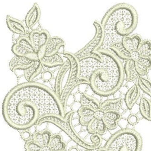 FSL Lace Corners Free Standing Lace Machine Embroidery - Etsy