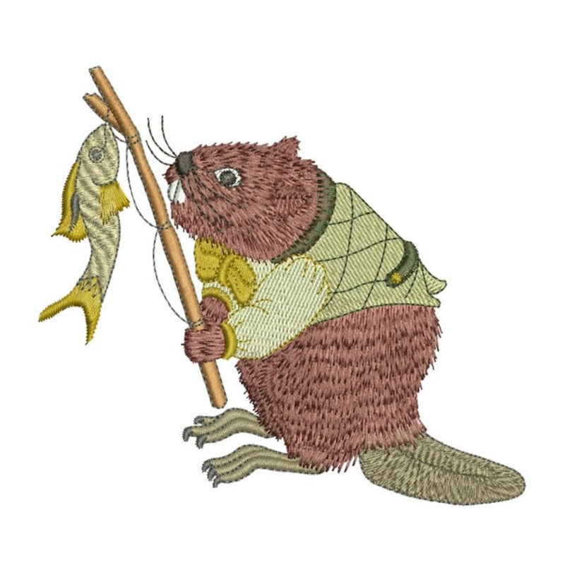 Beaver Embroidery File - Etsy