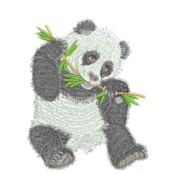 Panda Embroidery - Etsy