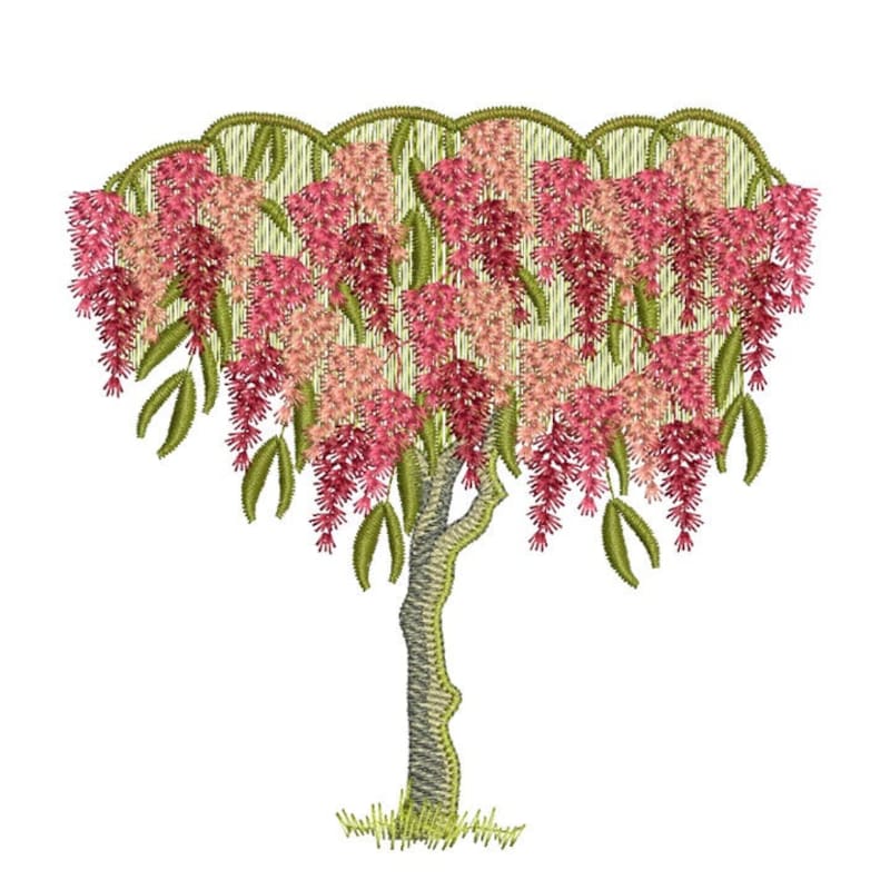 Willow Tree Embroidery Design - Etsy