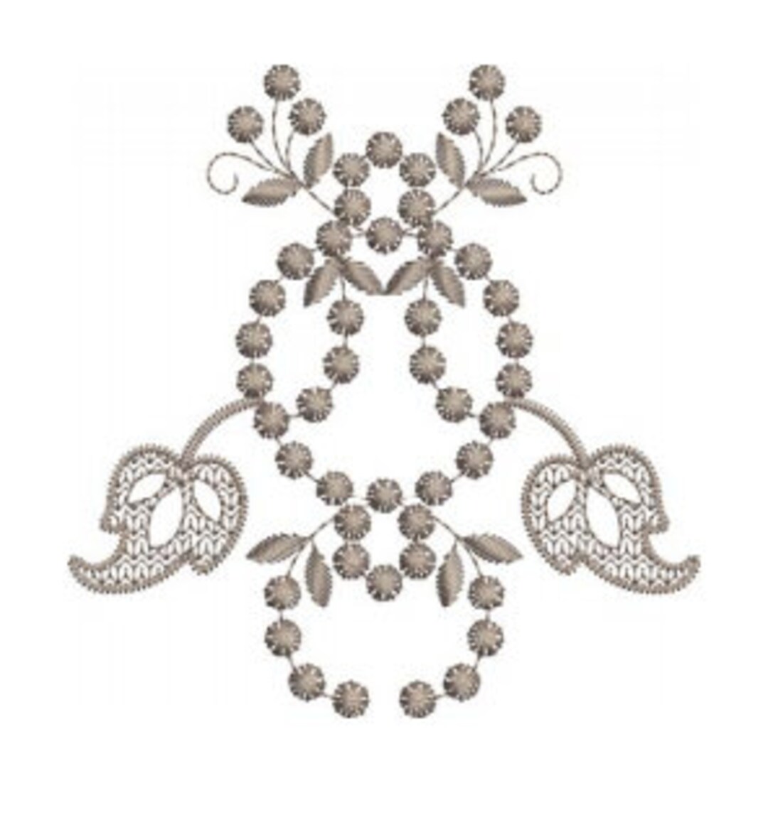 Flowers A - Cutwork Embroidery Motif by Sue Box in 2 Sizes - Etsy