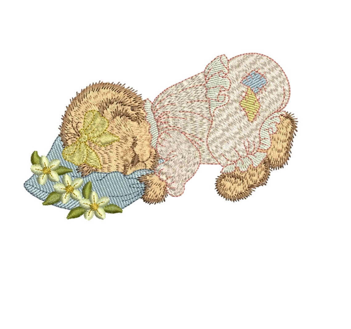 Teddy Bear Mandy Machine Embroidery Design by Sue Box in 2 - Etsy