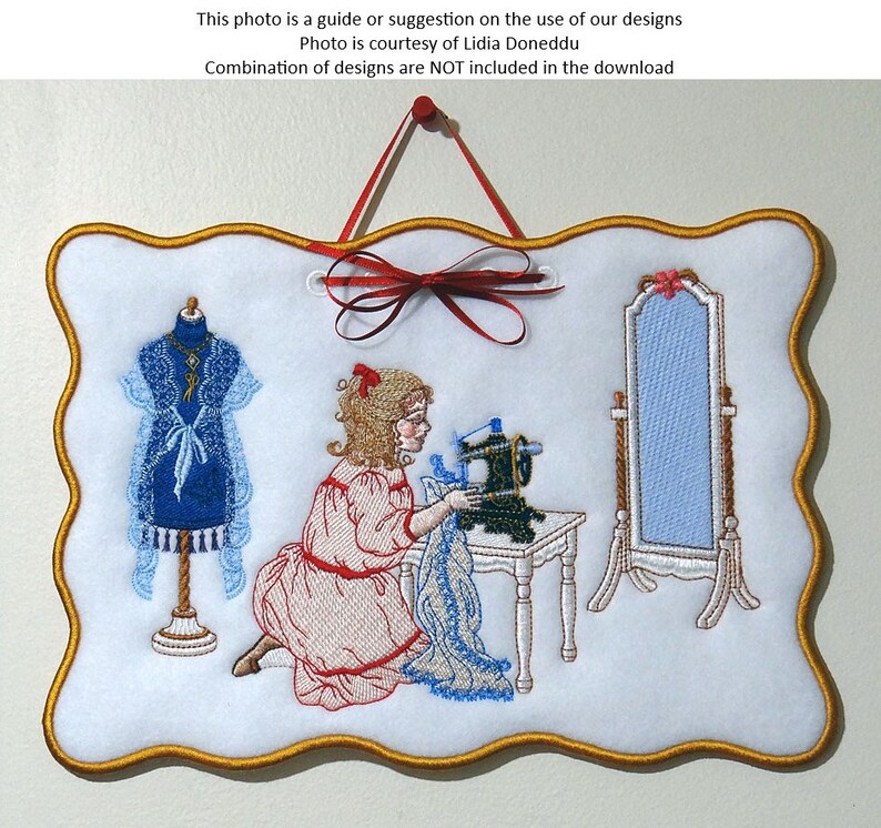 Mirror Machine Embroidery Design as an Instant Download by Sue Box ...