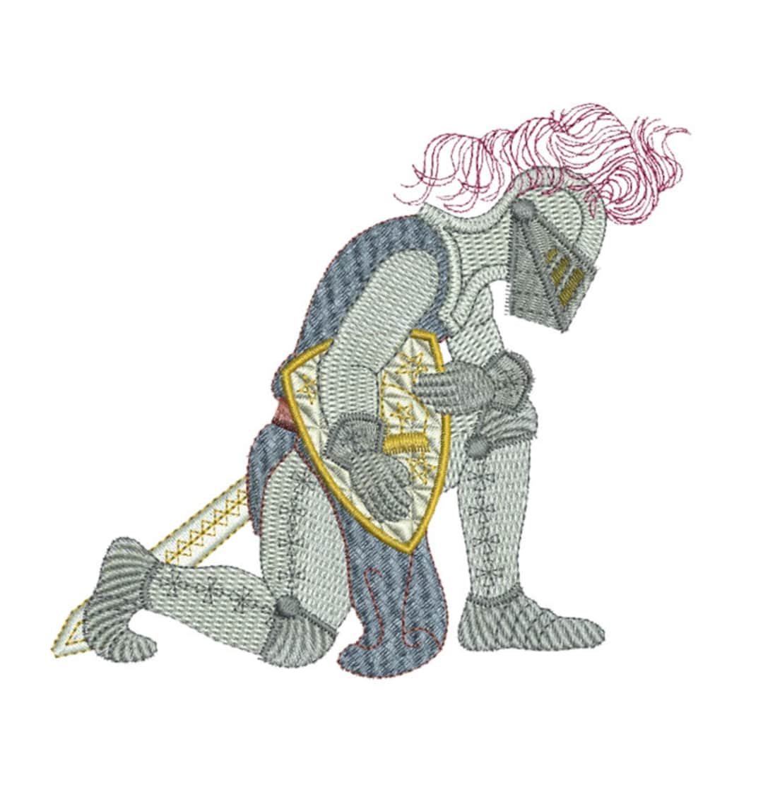 Knight in Shining Armour FROM A Romantic Era - Machine Embroidery ...