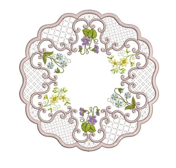 Versatile Doily Design Number 3 Machine Embroidery Design by - Etsy