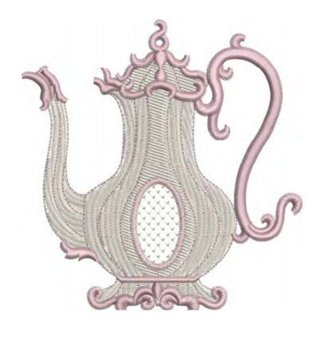 Classic Coffee Pot Embroidery Motif - 04 - Embroidery Inspirations - by ...
