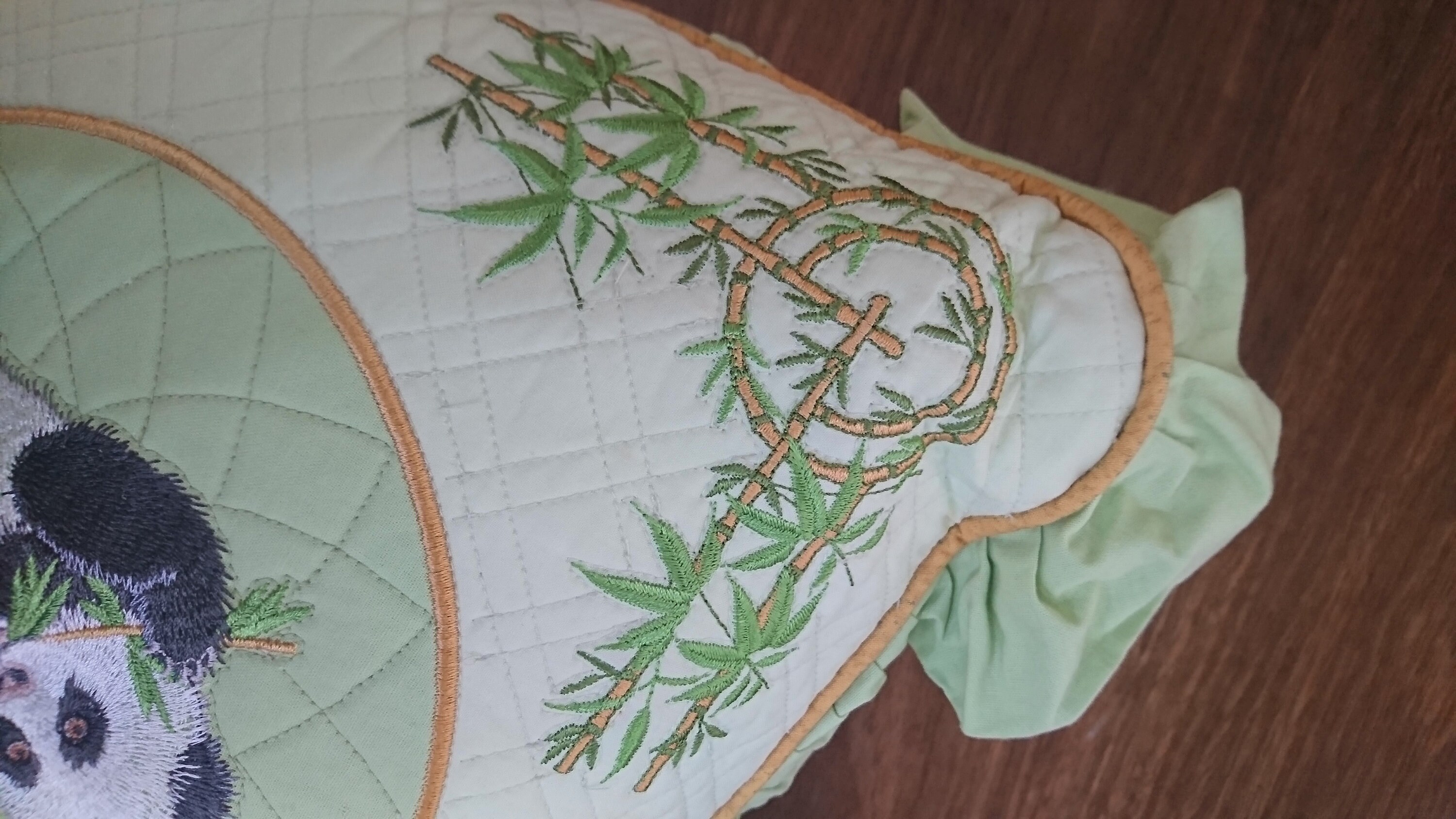 Bamboo Corner Embroidery Motif 08 by Sue Box in 2 Sizes - Etsy