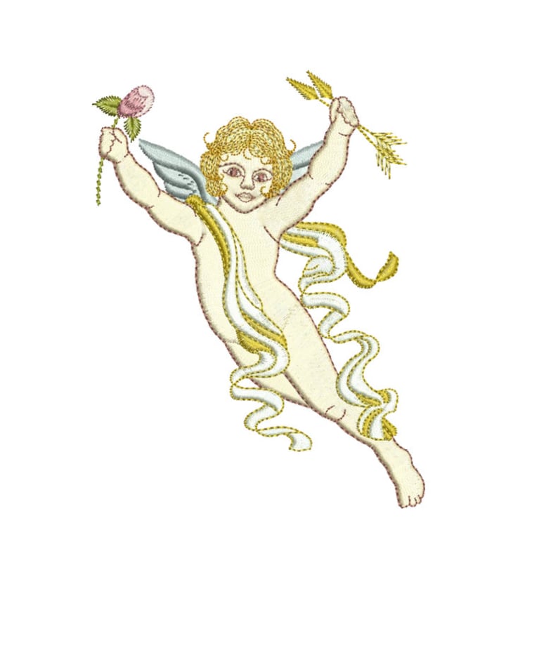 Eros the Greek God of Love Machine Embroidery Design by Sue - Etsy