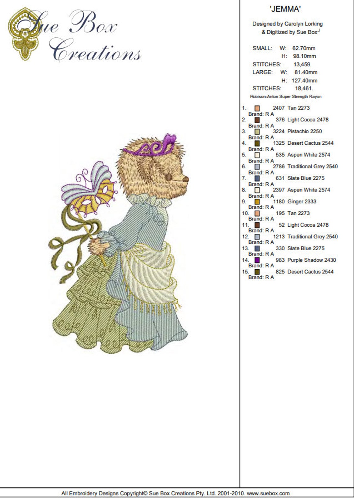 Teddy Bear - Jemma - Machine Embroidery Design by Sue Box in 2 Sizes - Etsy