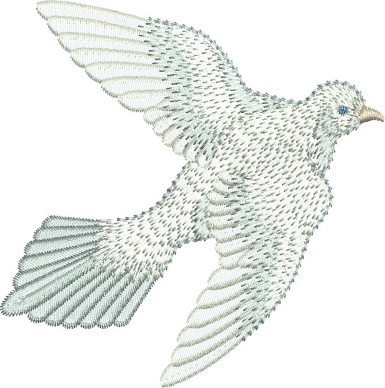 Dove A Embroidery Machine Embroidery Design by Sue Box - Endearing ...