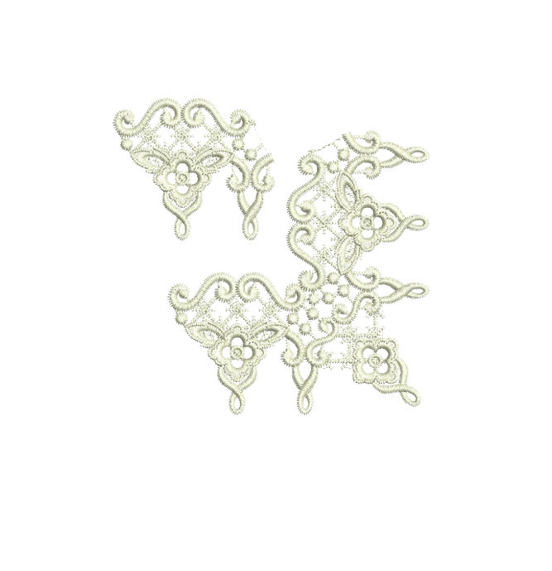 Lace Corner Set - Machine Embroidery Design by Sue Box - Etsy
