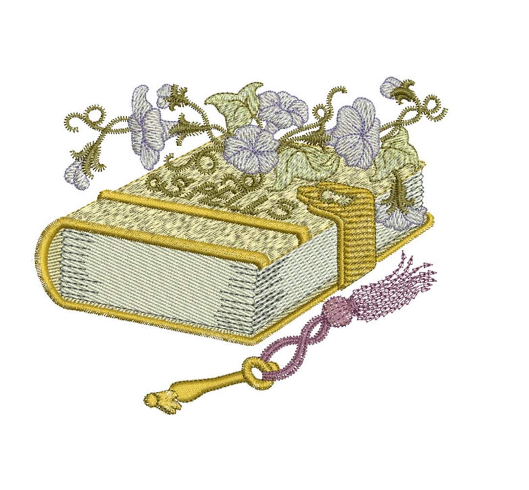Book of Spells Machine Embroidery Design by Sue Box (digital Download ...