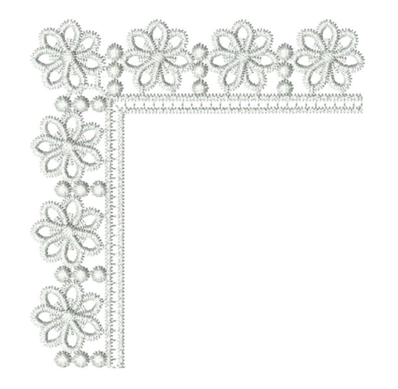 Lace Flower Lace Corner Beautiful Free Standing Lace | Etsy