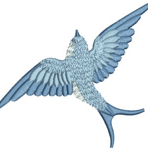 Blue Bird 4 Embroidery Motif - 04 - Everlasting Embroidery - by Sue Box ...