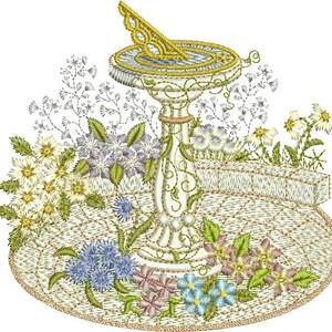 SUNDIAL A Machine Embroidery Design BY Sue Box in 2 Sizes - Etsy