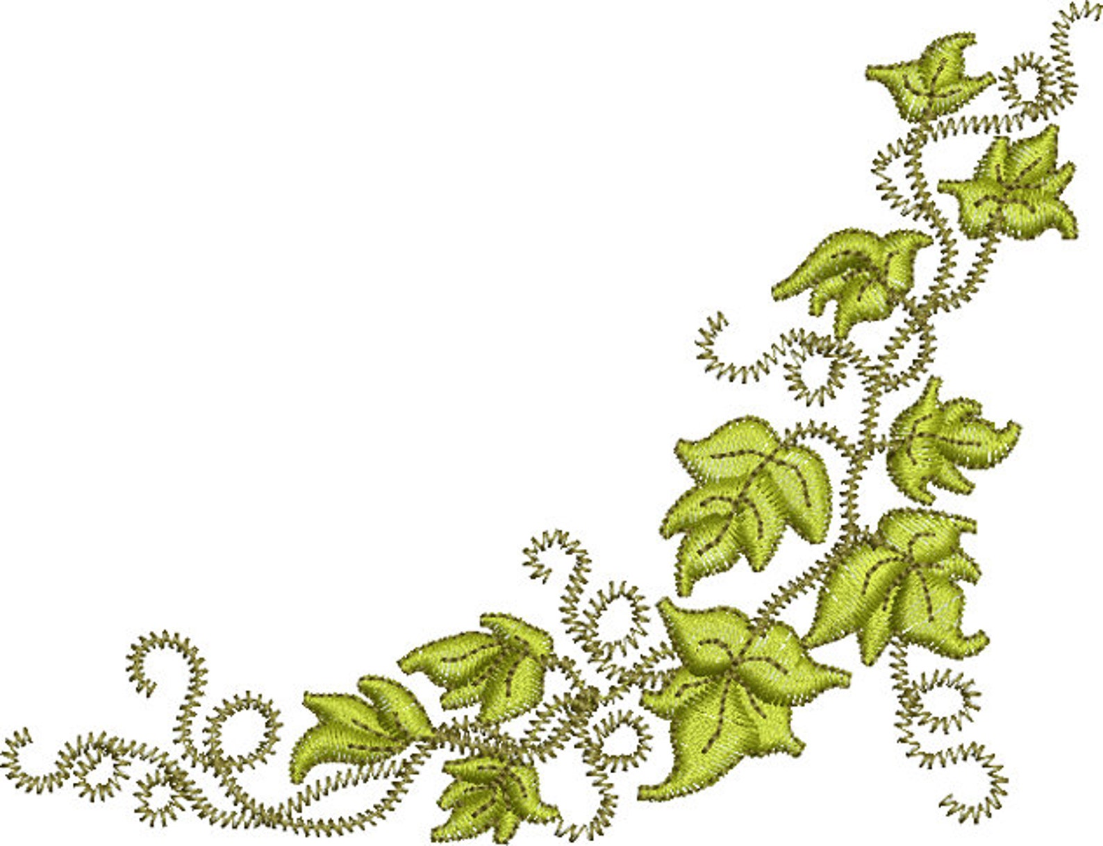 Ivy Corner Machine Embroidery Design by Sue Box in 2 Sizes - Etsy