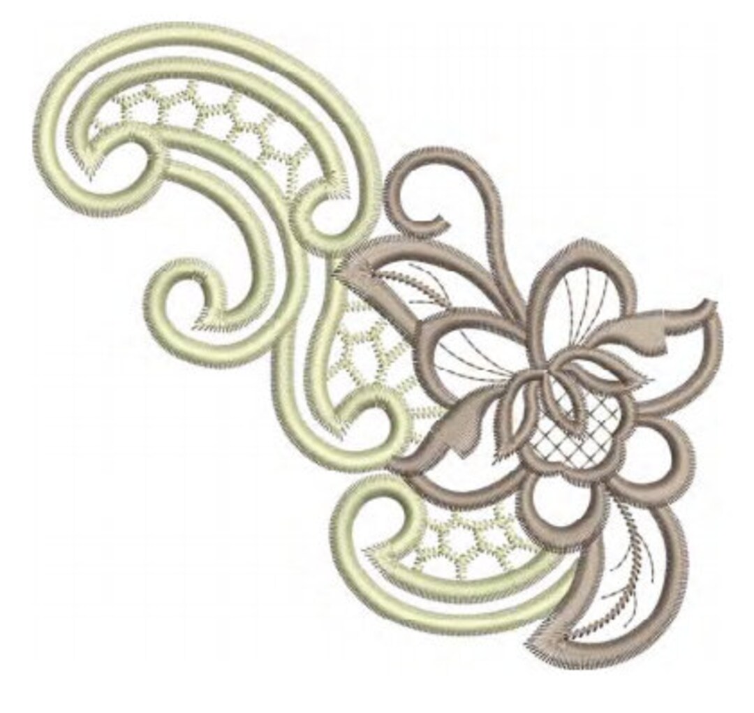 Cutwork Flower 3 Embroidery Motif - 16 - Embroidery Inspirations - by ...