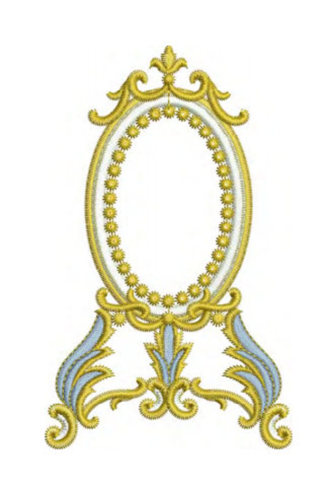 Gold Mirror Embroidery Motif by Sue Box in 2 Sizes - Etsy