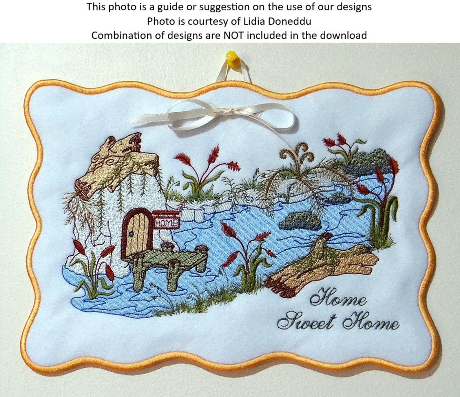 Brook Landscape Scene Woodland Treasures Machine Embroidery - Etsy