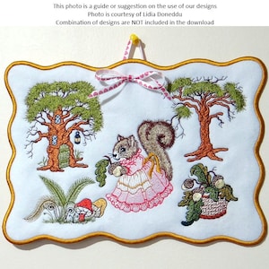 Oak Tree - Tall - Woodland Treasures Machine Embroidery Design by Sue ...