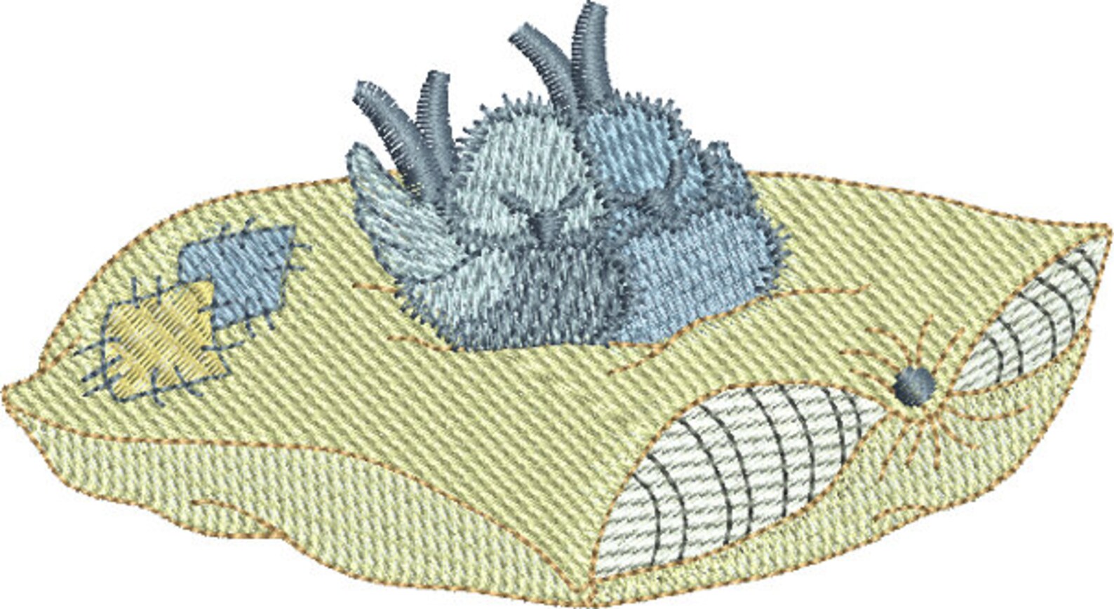 Blue Birds Machine Embroidery Design by Sue Box in 2 Sizes | Etsy