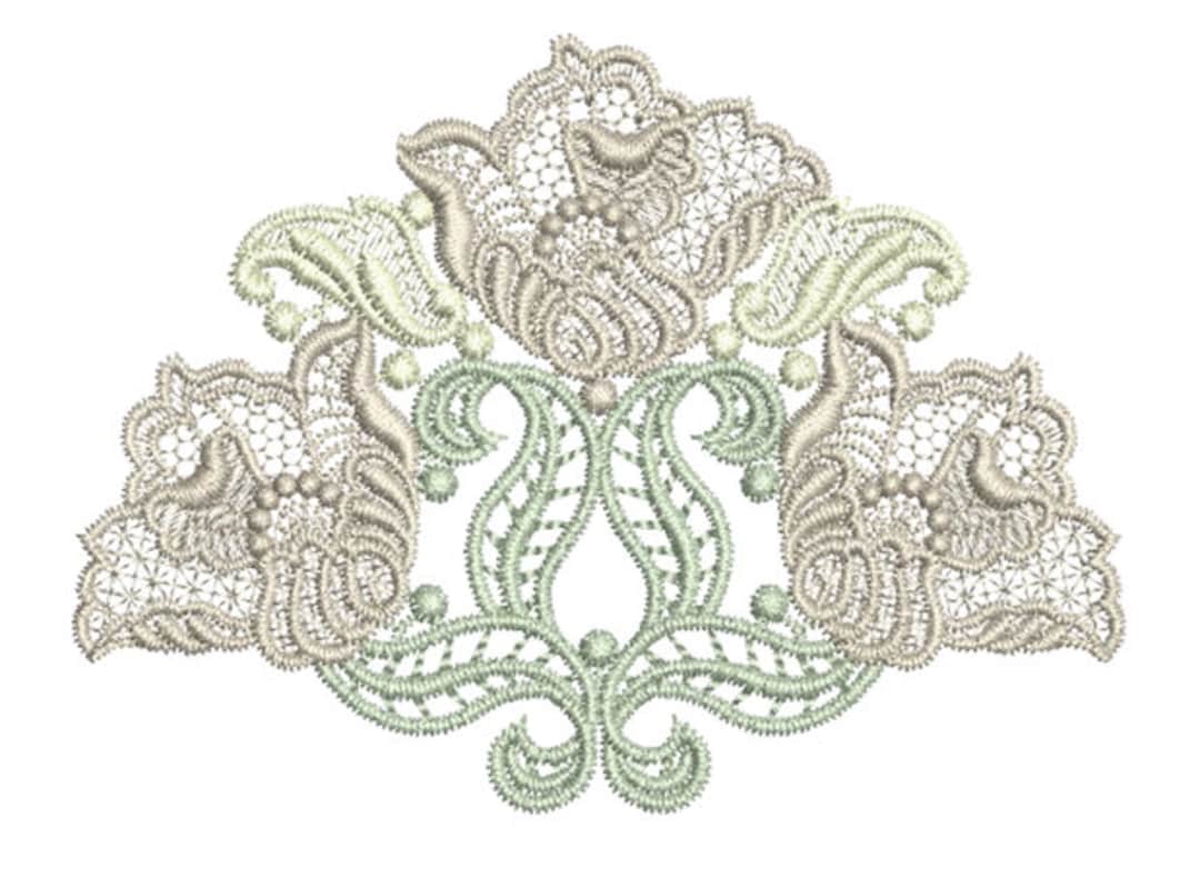 Lace - Antique Flower - Designer Lace - Beautiful Free Standing Lace ...
