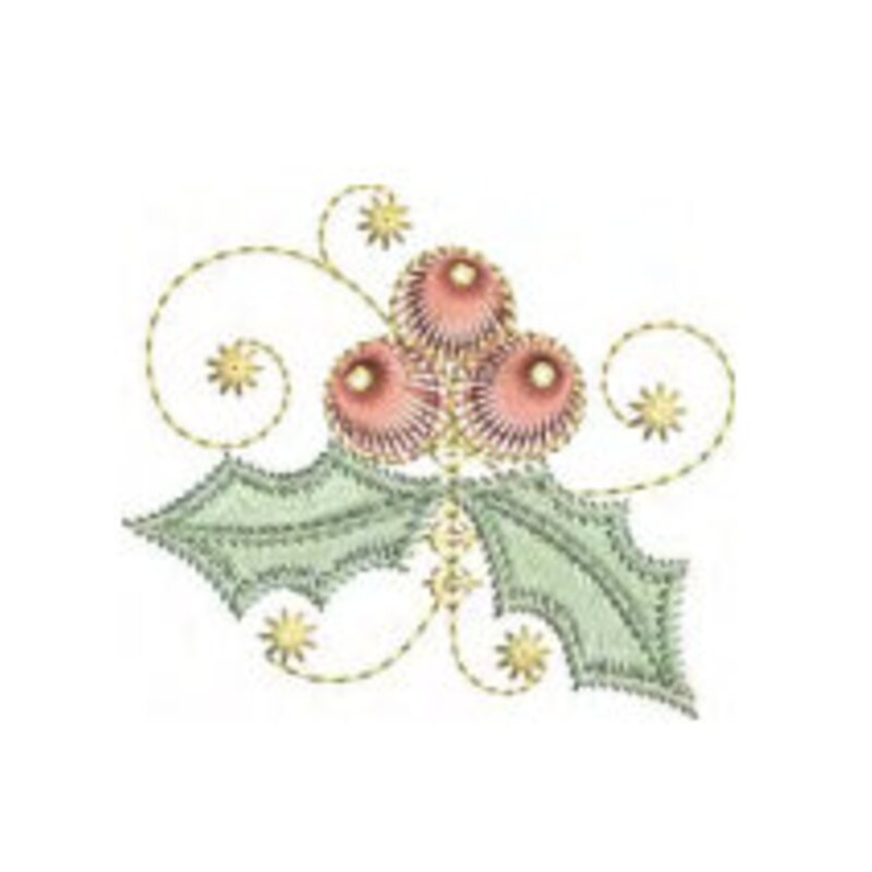 Holly Embroidery - Etsy Canada