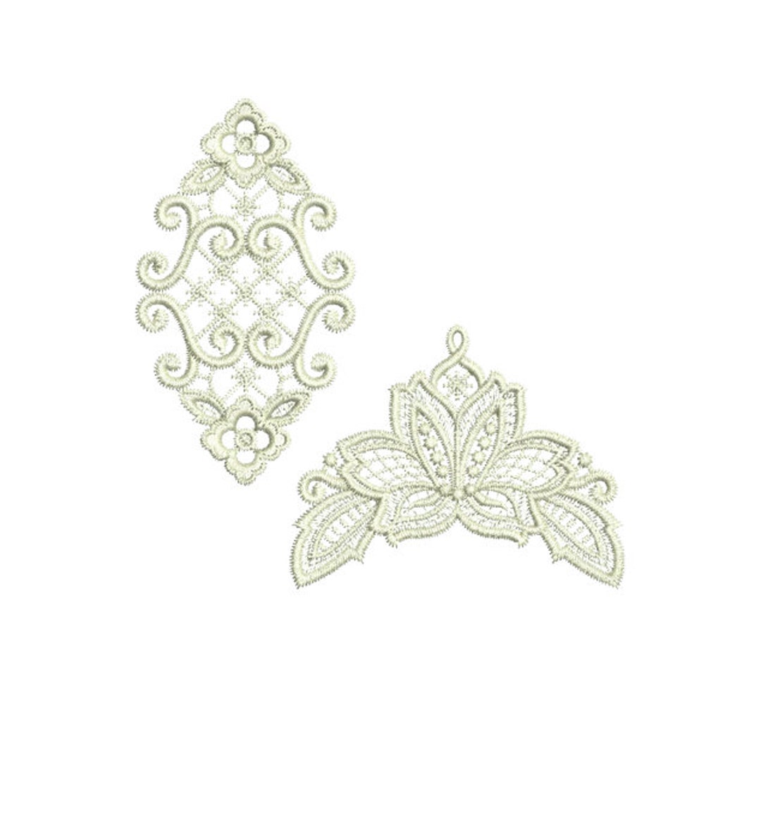 Lace - FSL Insert and Lacy Flower Machine Embroidery Design by Sue Box ...
