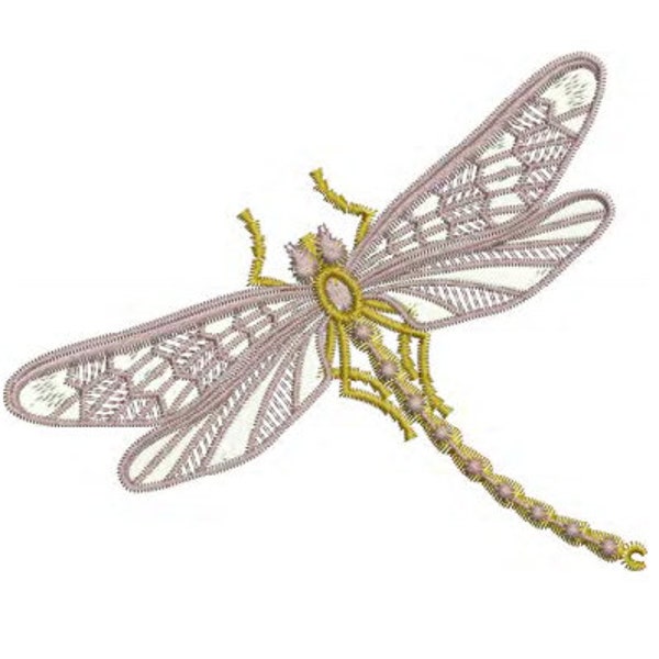 Dragonfly Embroidery - Etsy
