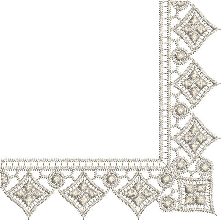 Lace Old Lace Border Corner Beautiful Free Standing Lace - Etsy