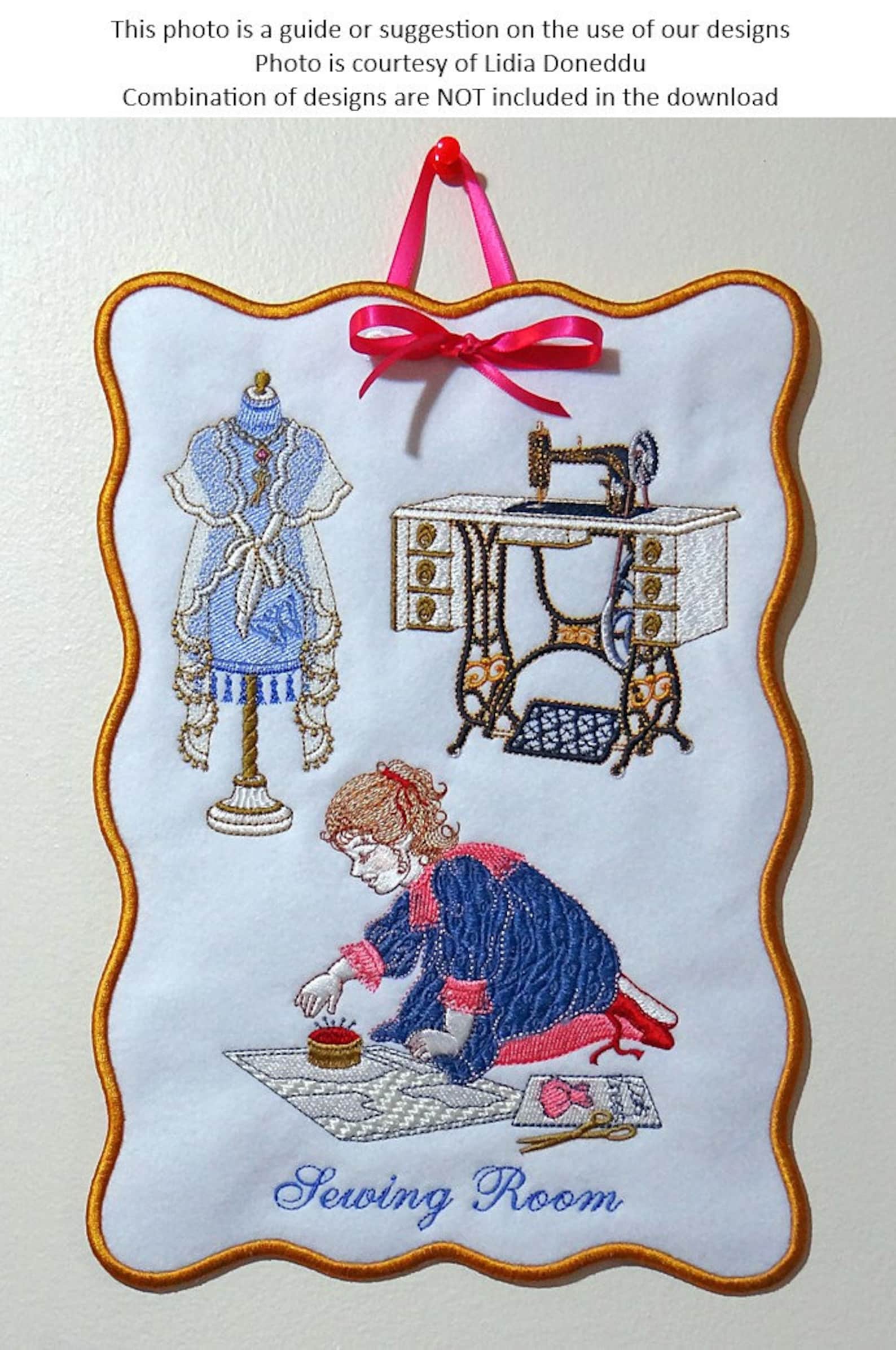 Antique Treadle Sewing Machine Embroidery Design as an Instant | Etsy