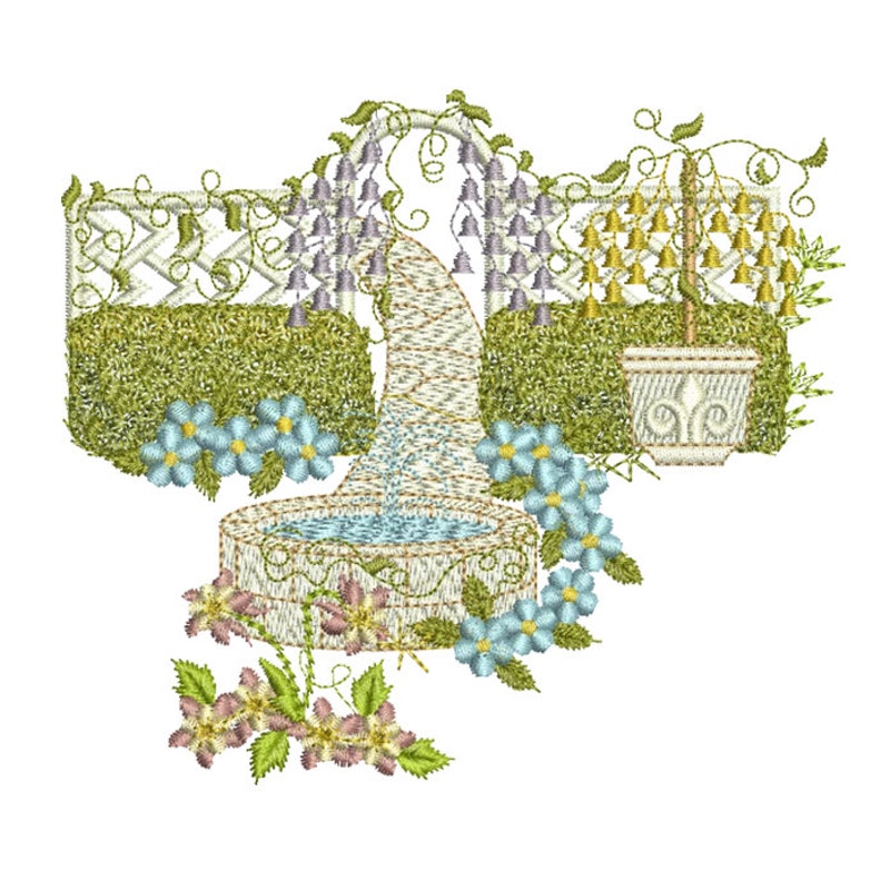 Garden Embroidery - Etsy