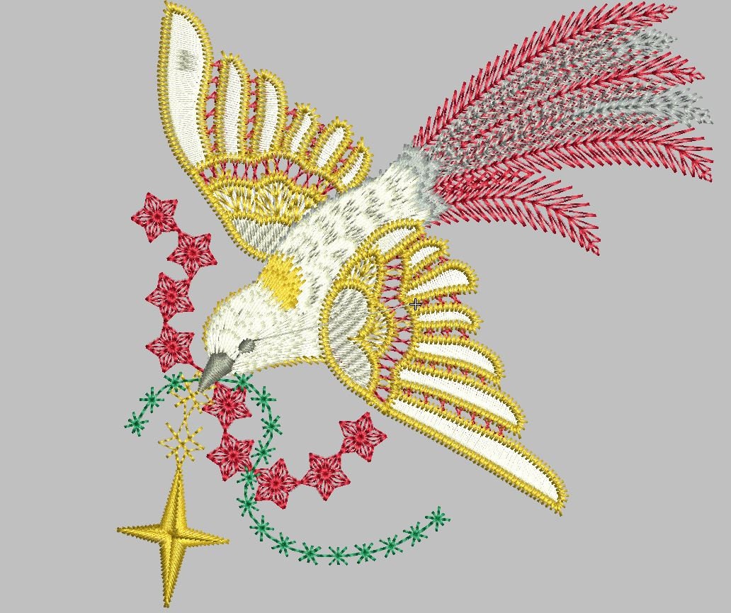 Peace Dove Machine Embroidery Design by Sue Box in 2 Sizes - Etsy
