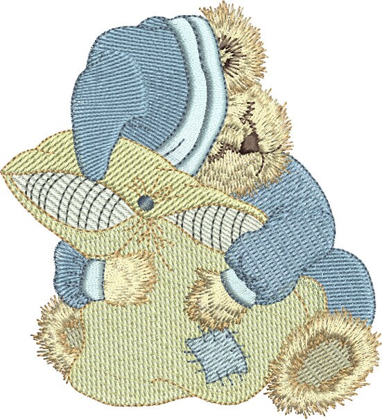 Teddy Bear Machine Embroidery Design by Sue Box in 2 Sizes - Etsy