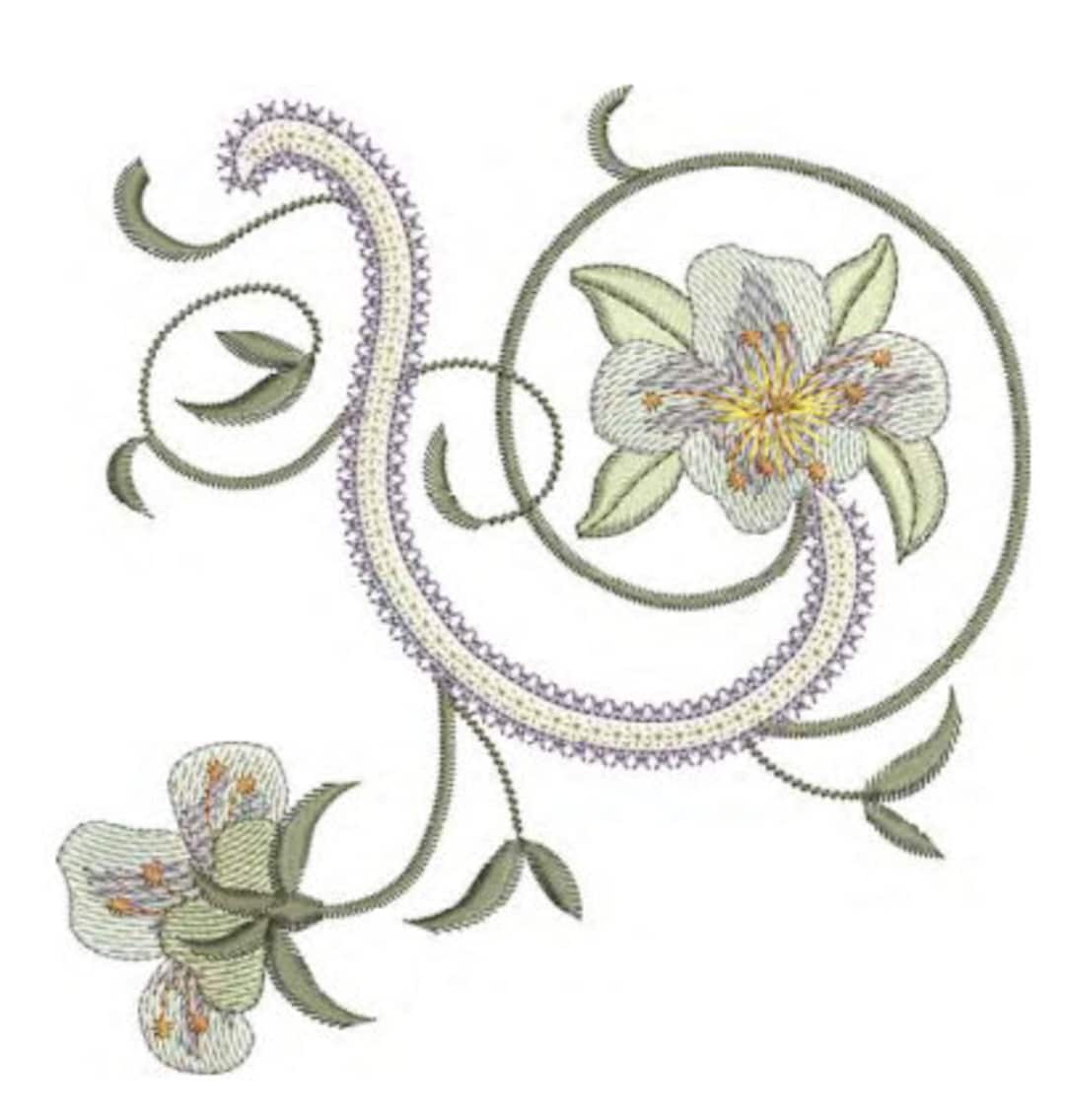 Azalea Flower 1 Embroidery Motif - 24 - Embroidery Inspirations - by ...