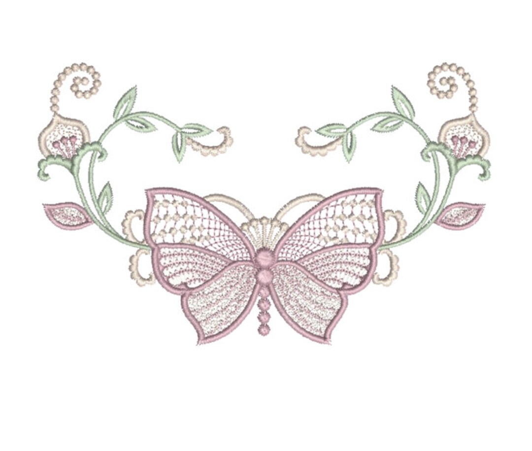 Butterfly Array Embroidery Design by Sue Box - Etsy
