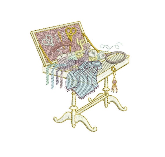Sewing Box Machine Embroidery Design by Sue Box Dressmakers | Etsy