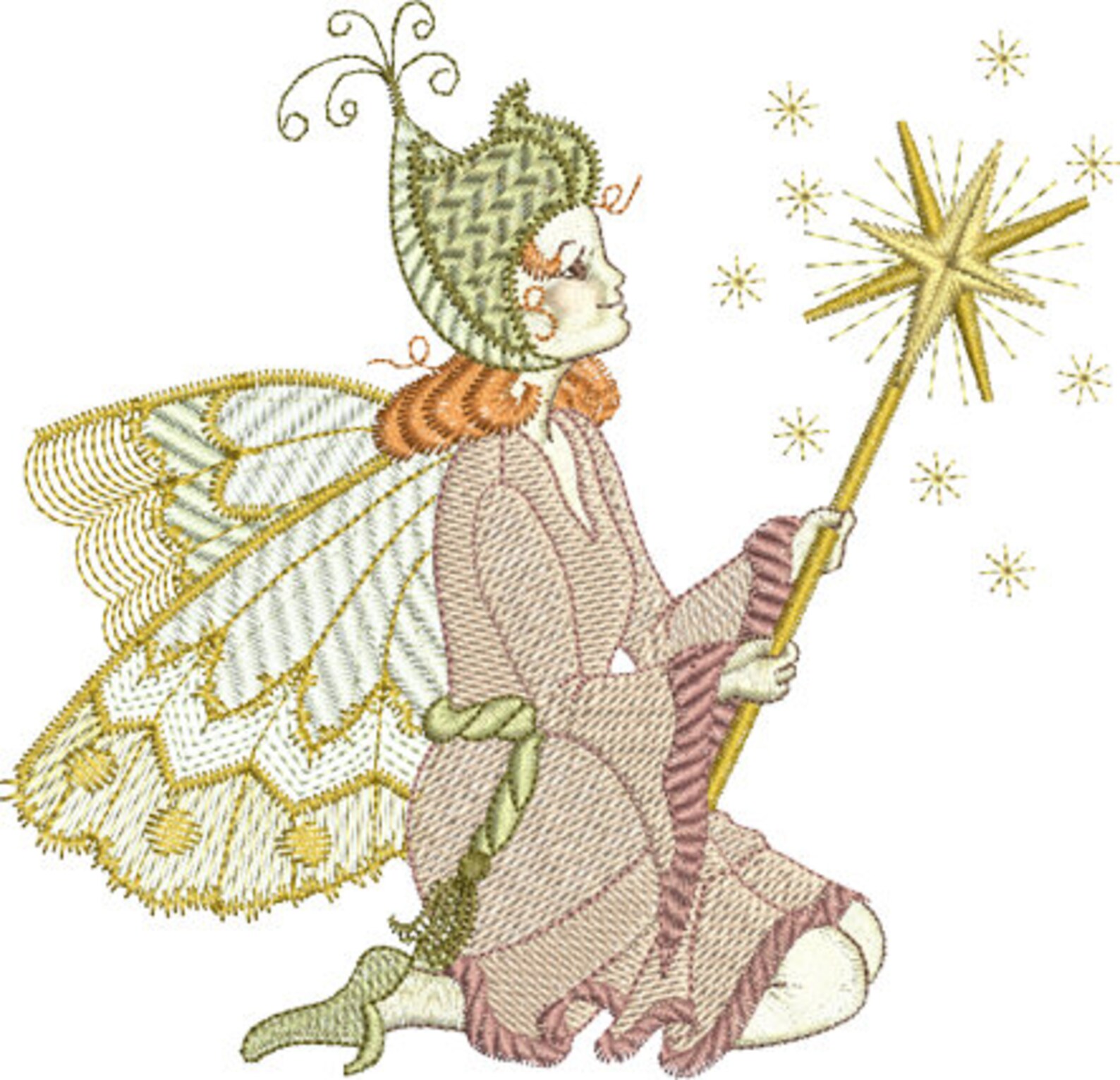 Fairy Fiona - Machine Embroidery Design as an Instant Download by Sue ...