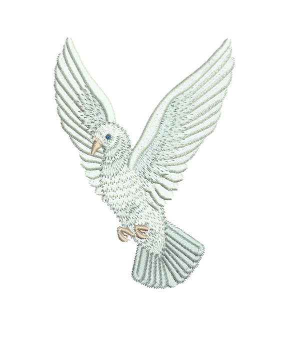 Dove B Machine Embroidery Design by Sue Box Endearing | Etsy
