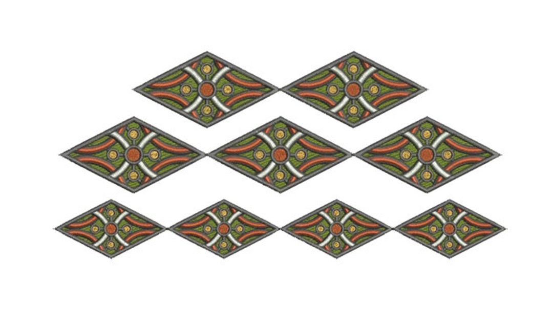 Geometric Borders Design Set - Machine Embroidery Design by Sue Box in ...