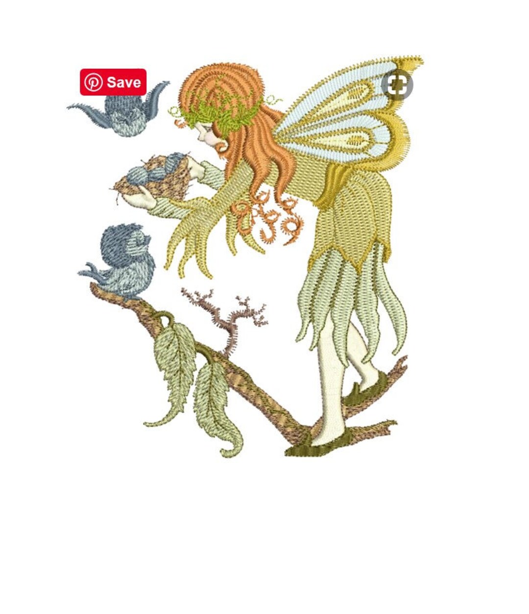 Fairy Pippen Machine Embroidery Design by Sue Box in 2 Sizes ...