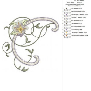 Azalea Flower 2 Embroidery Motif - 22 - Embroidery Inspirations - by ...