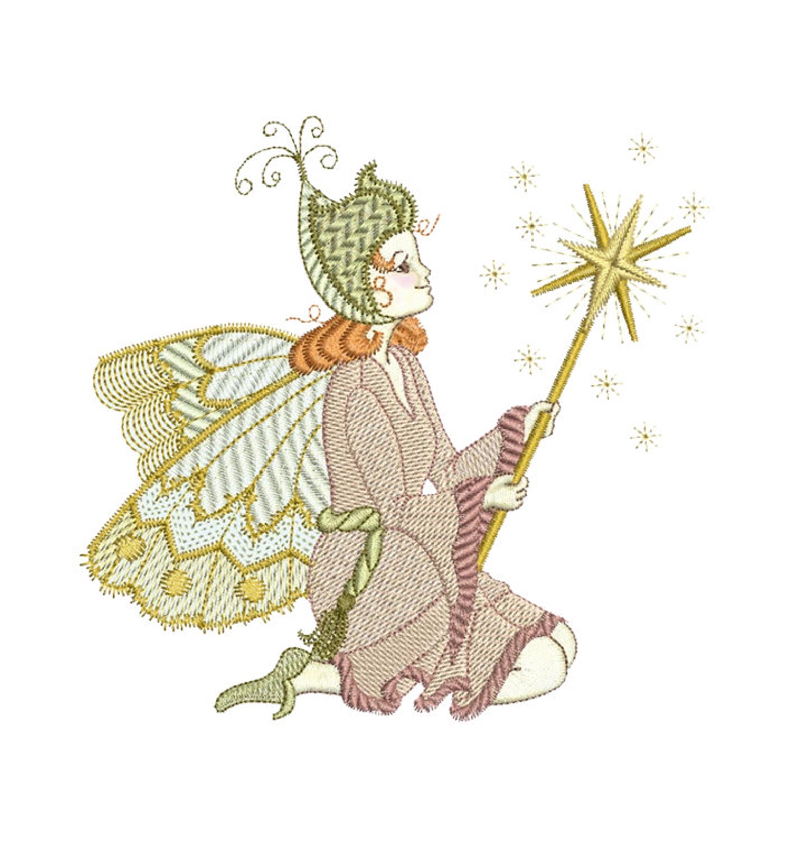 Fairy Fiona Machine Embroidery Design as an Instant Download - Etsy