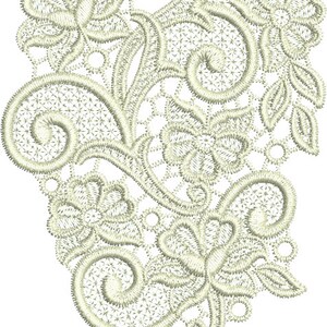 Lace - Tama - Beautiful Free Standing Lace Machine Embroidery Design by ...