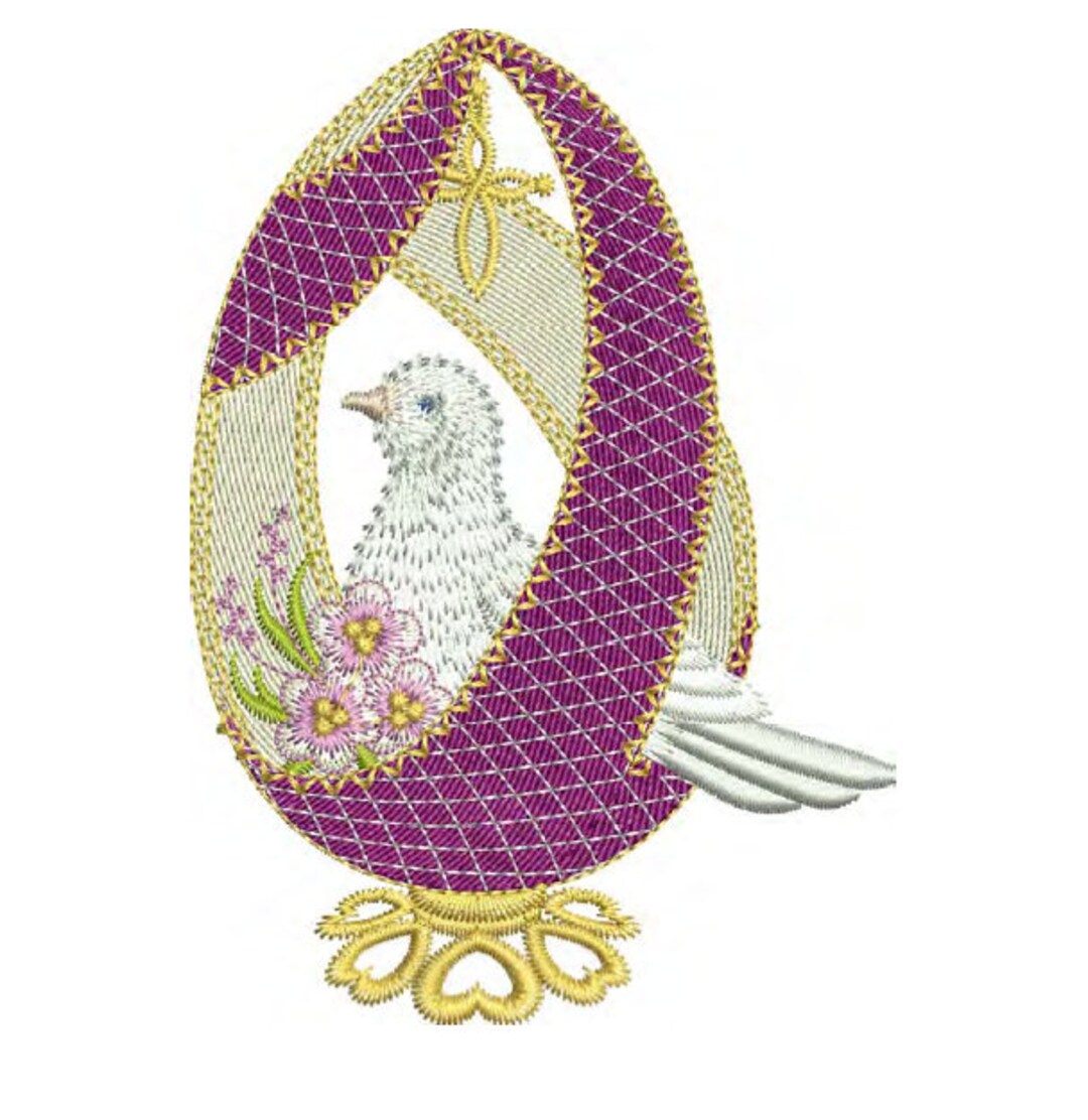 Easter Egg Design by Sue Box - Elegant Egg in 2 Sizes - Etsy