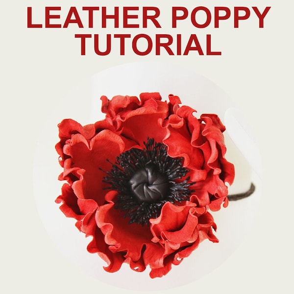 Leather Flower - Etsy