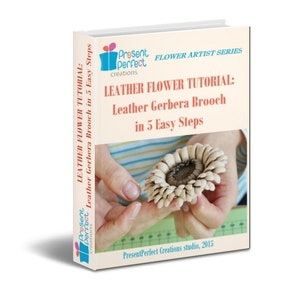 Leather flower tutorial leather flower pattern leather | Etsy