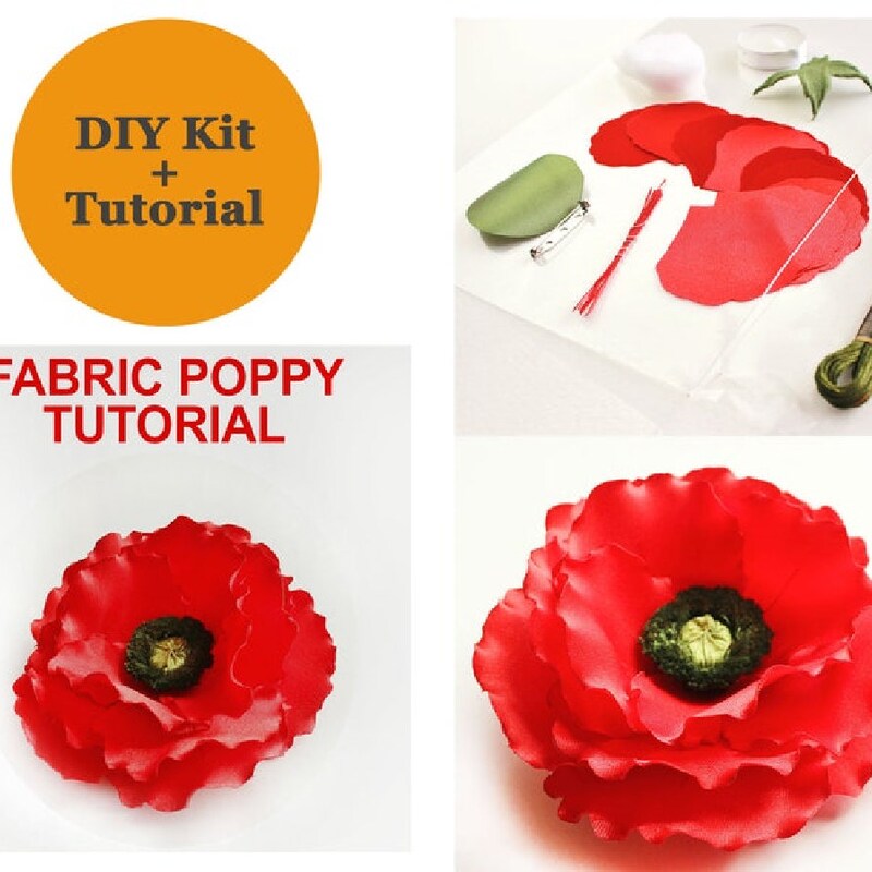Silk Poppies - Etsy