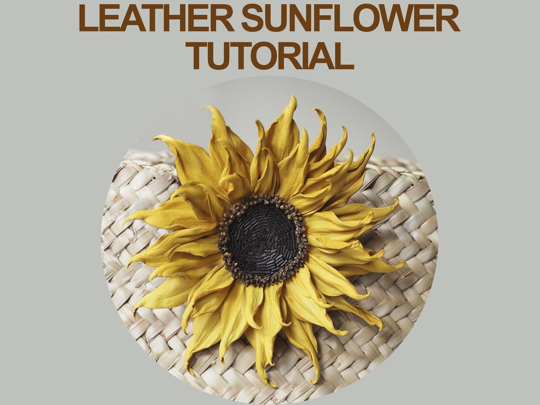 No Specialist Tool LEATHER FLOWER TUTORIAL, Leather Pdf Pattern ...